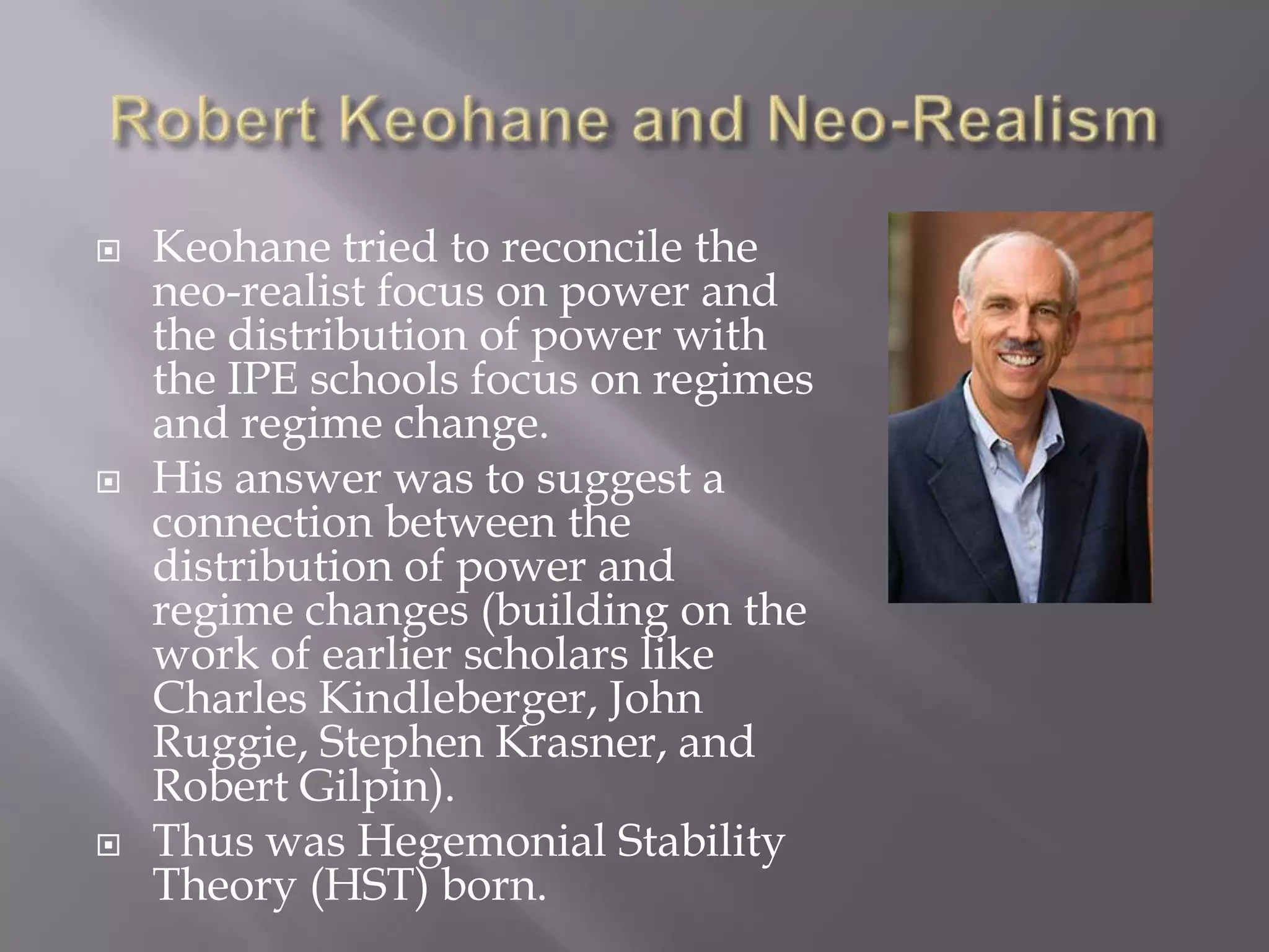 Theories of International Relations | PPTX