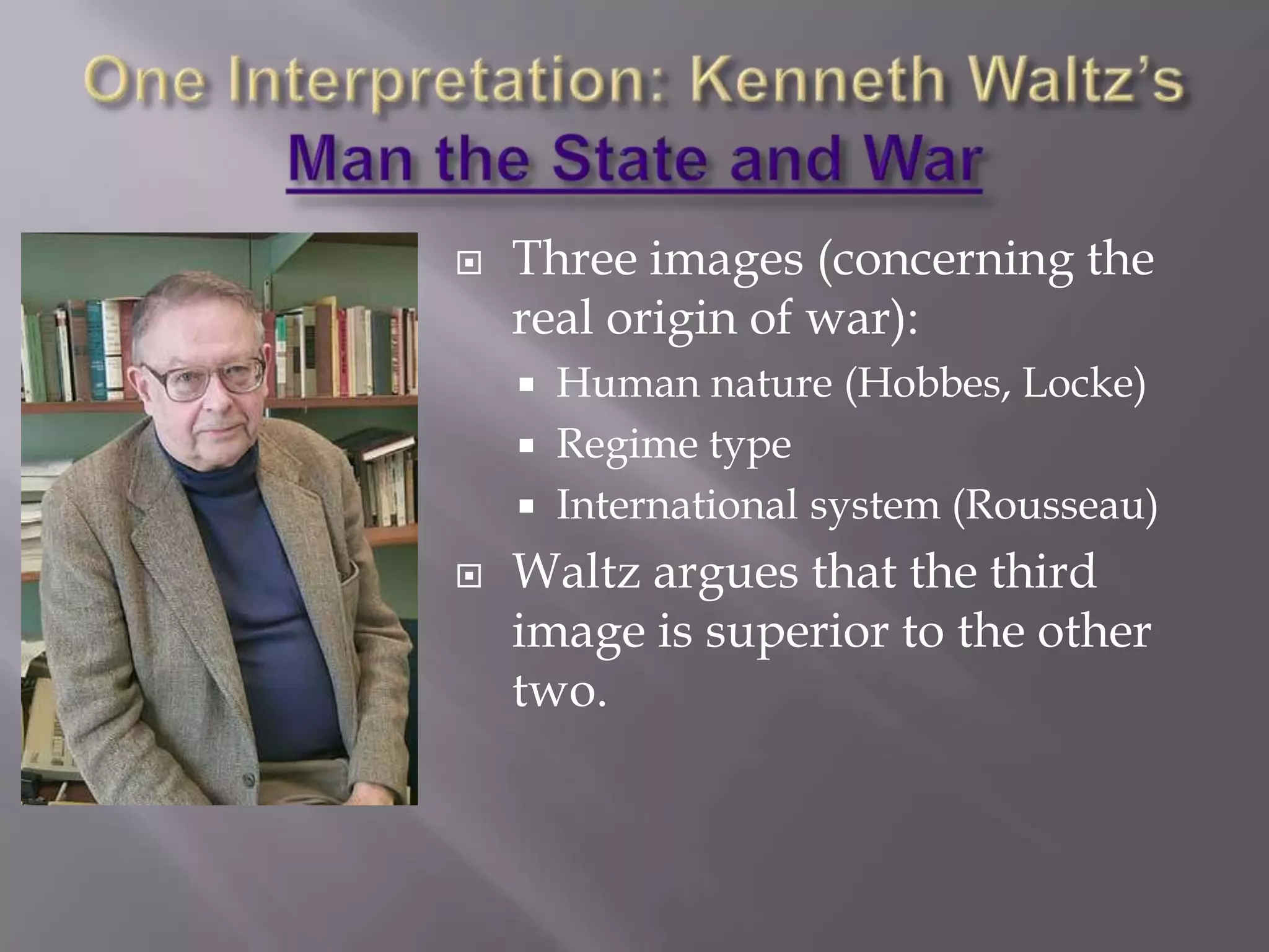 Theories of International Relations | PPTX