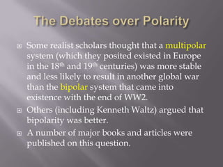 Theories of International Relations | PPTX
