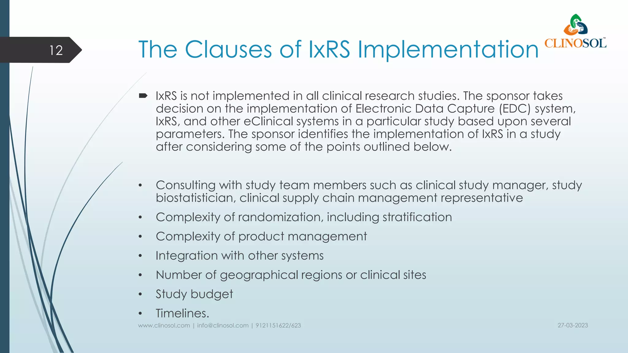 IRT in Clinical Trials (IxRS)_IVRS_IWRS in Clinical Trials | PDF