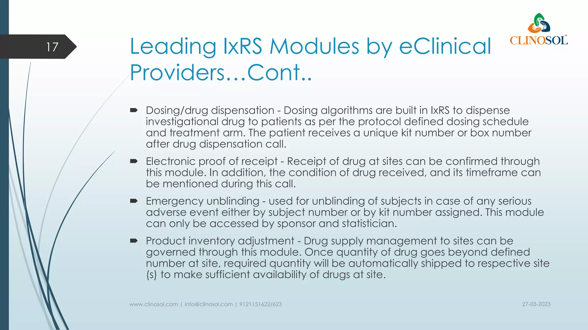 IRT in Clinical Trials (IxRS)_IVRS_IWRS in Clinical Trials | PDF