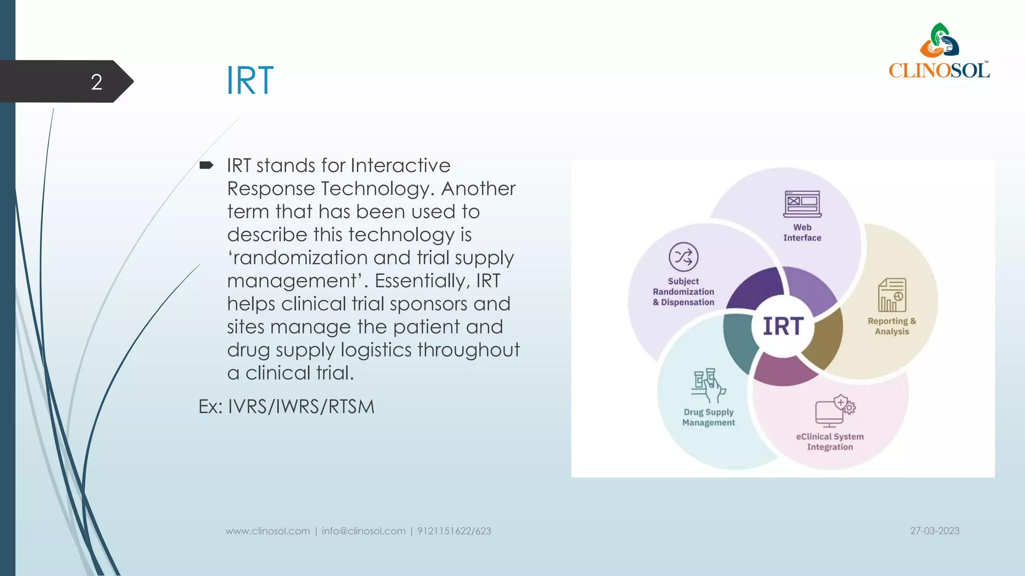IRT in Clinical Trials (IxRS)_IVRS_IWRS in Clinical Trials | PDF