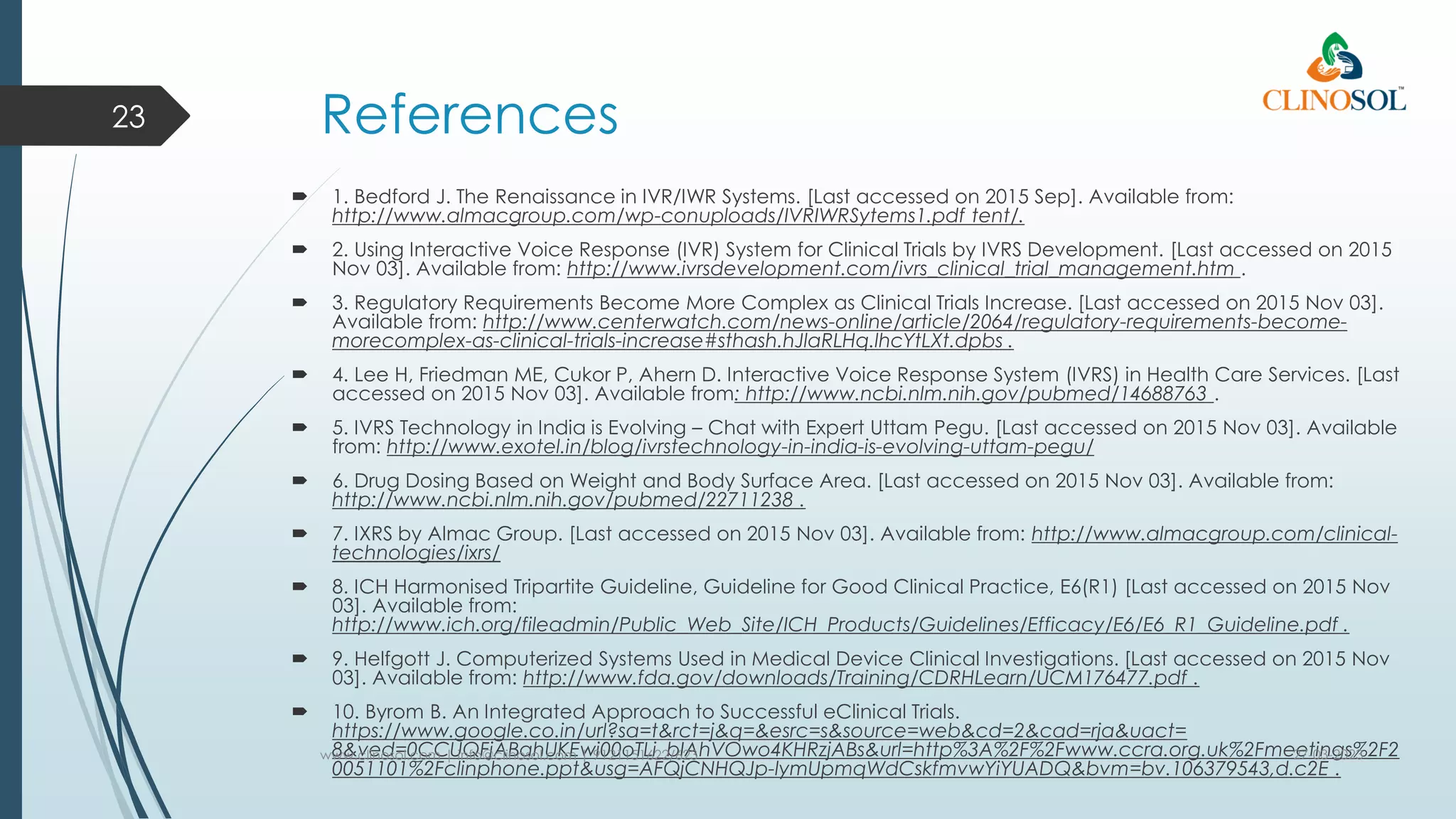 IRT in Clinical Trials (IxRS)_IVRS_IWRS in Clinical Trials | PDF