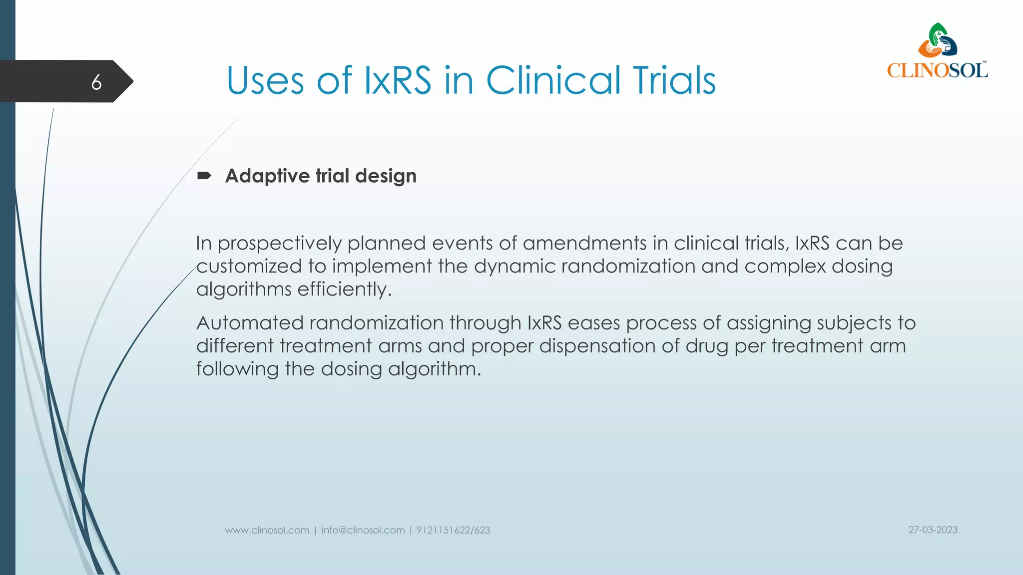 IRT in Clinical Trials (IxRS)_IVRS_IWRS in Clinical Trials | PDF