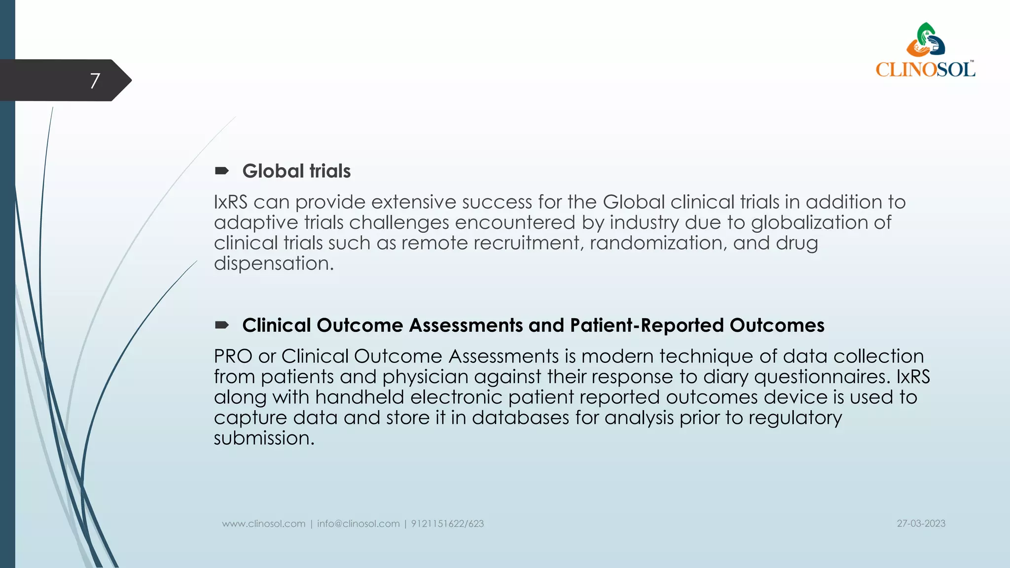 IRT in Clinical Trials (IxRS)_IVRS_IWRS in Clinical Trials | PDF