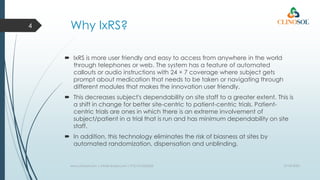 IRT in Clinical Trials (IxRS)_IVRS_IWRS in Clinical Trials | PDF
