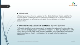 IRT in Clinical Trials (IxRS)_IVRS_IWRS in Clinical Trials | PDF