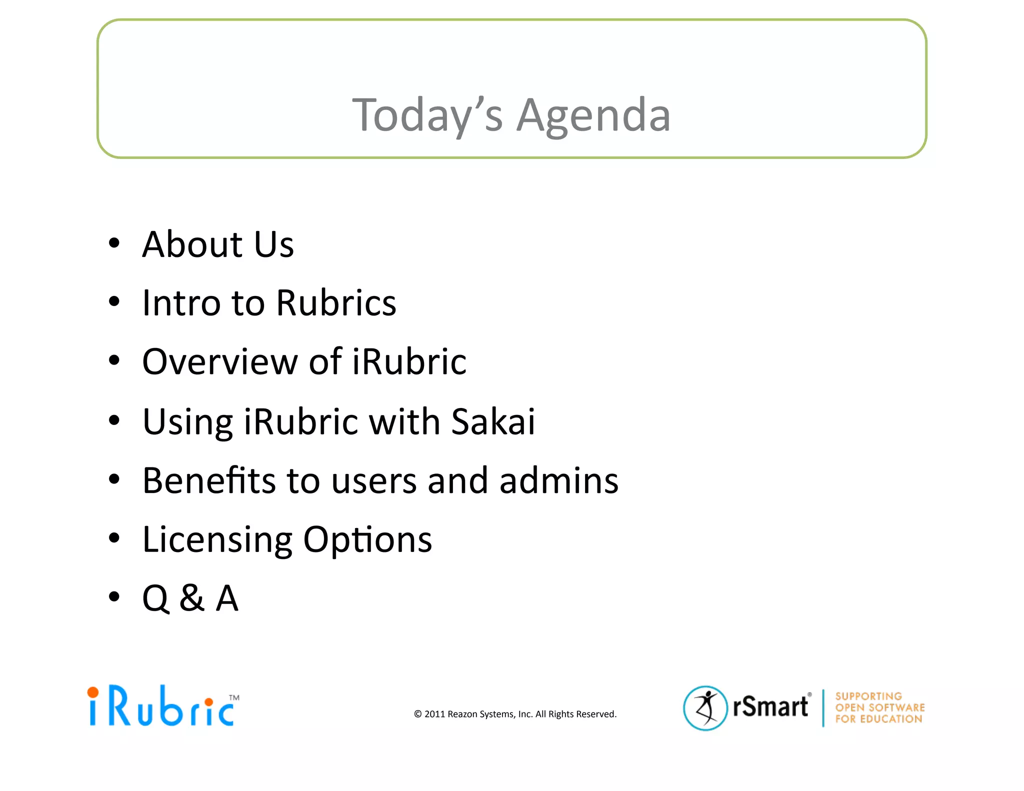 iRubric for Sakai: Benefits, features and demonstration | PDF