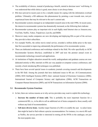 UNIT V RECOMMENDER SYSTEM | DOCX