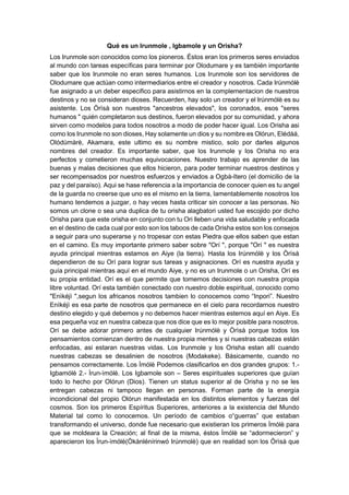 Irunmole y orisa | PDF