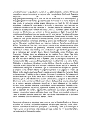 Irunmole y orisa | PDF