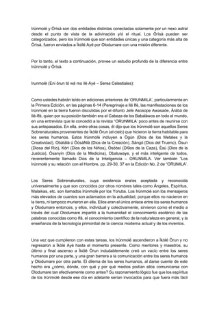 Irunmole y orisa | PDF