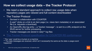 IRUS from counting clicks to COUNTER stats | PPTX | Databases | Computer Software and Applications