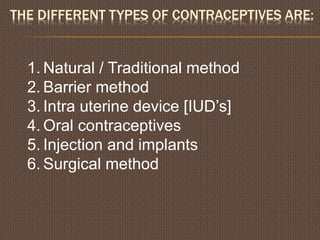 Reproductive health- class 12 cbse | PPTX