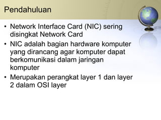 Network Card (NIC) | PPT