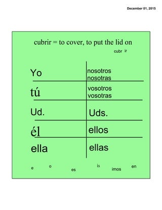 Leer Conjugation
