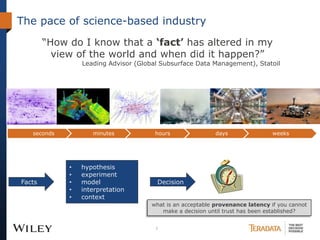 Irving-TeraData: data and science driven big industry-nfdp13 | PPT