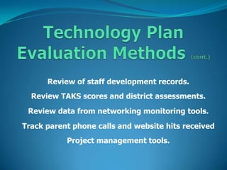 EDLD 5362 Technology Plan Assignment | PPSX | Professional School | Postgraduate Education