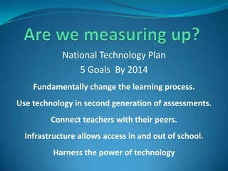 EDLD 5362 Technology Plan Assignment | PPSX | Professional School | Postgraduate Education
