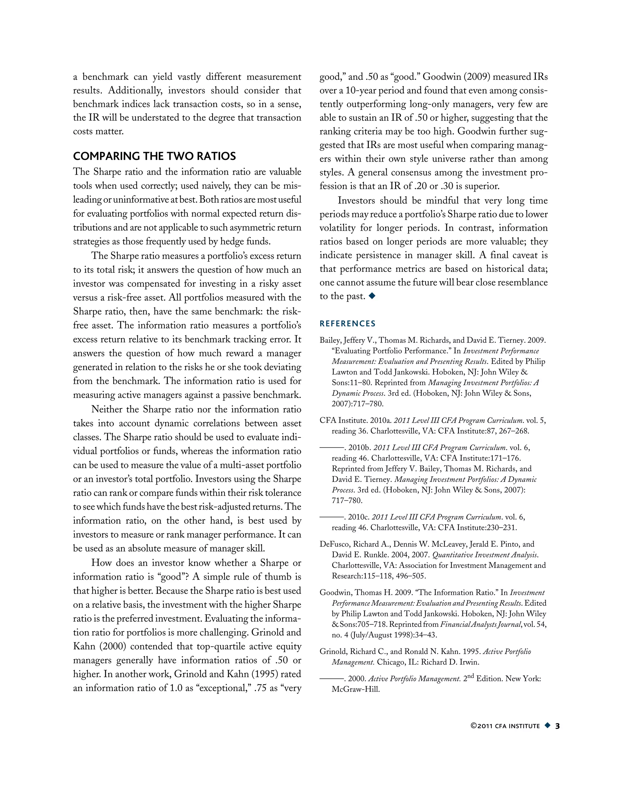 Ir vs sharpe_ratio | PDF