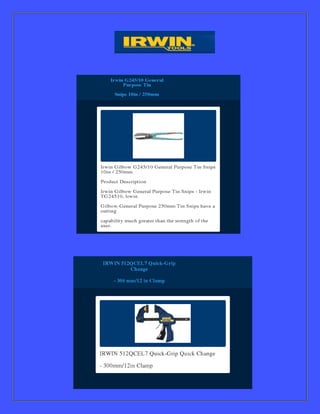 Irwin catalog | PDF