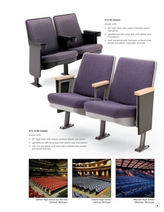 Irwin Seating Auditorium Brochure (2008 Edition) | PDF