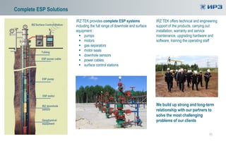IRZ oilfield equipment (ESP) | PPTX