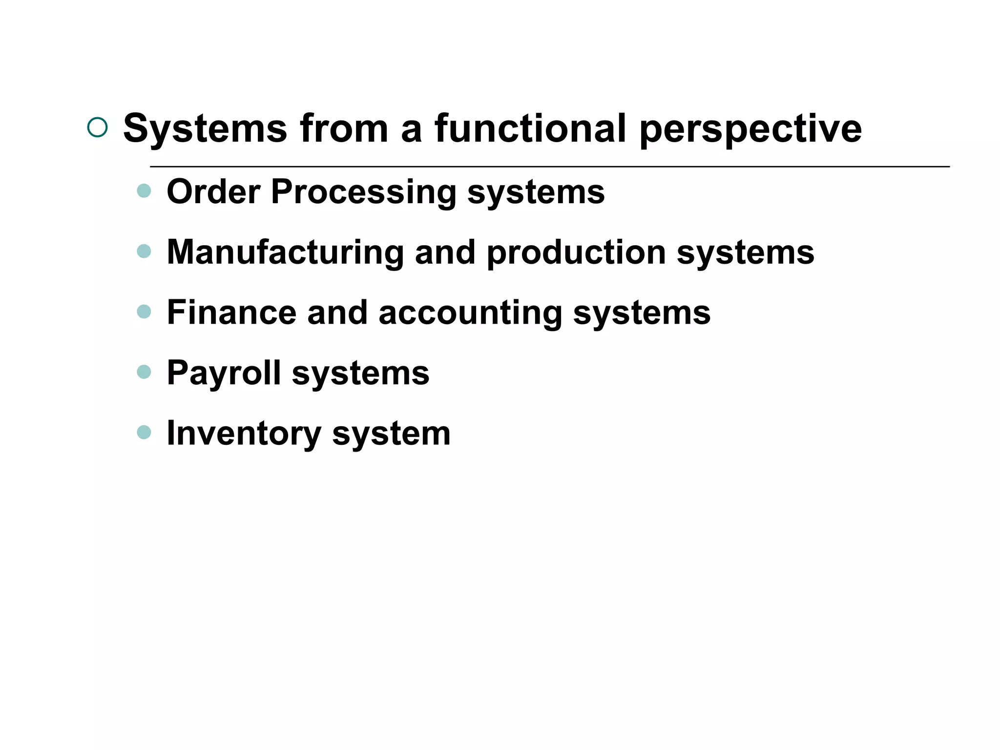 Types of business function information systems | PPT | Business ...