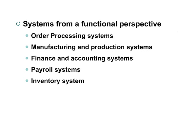 Types of business function information systems | PPT | Business ...
