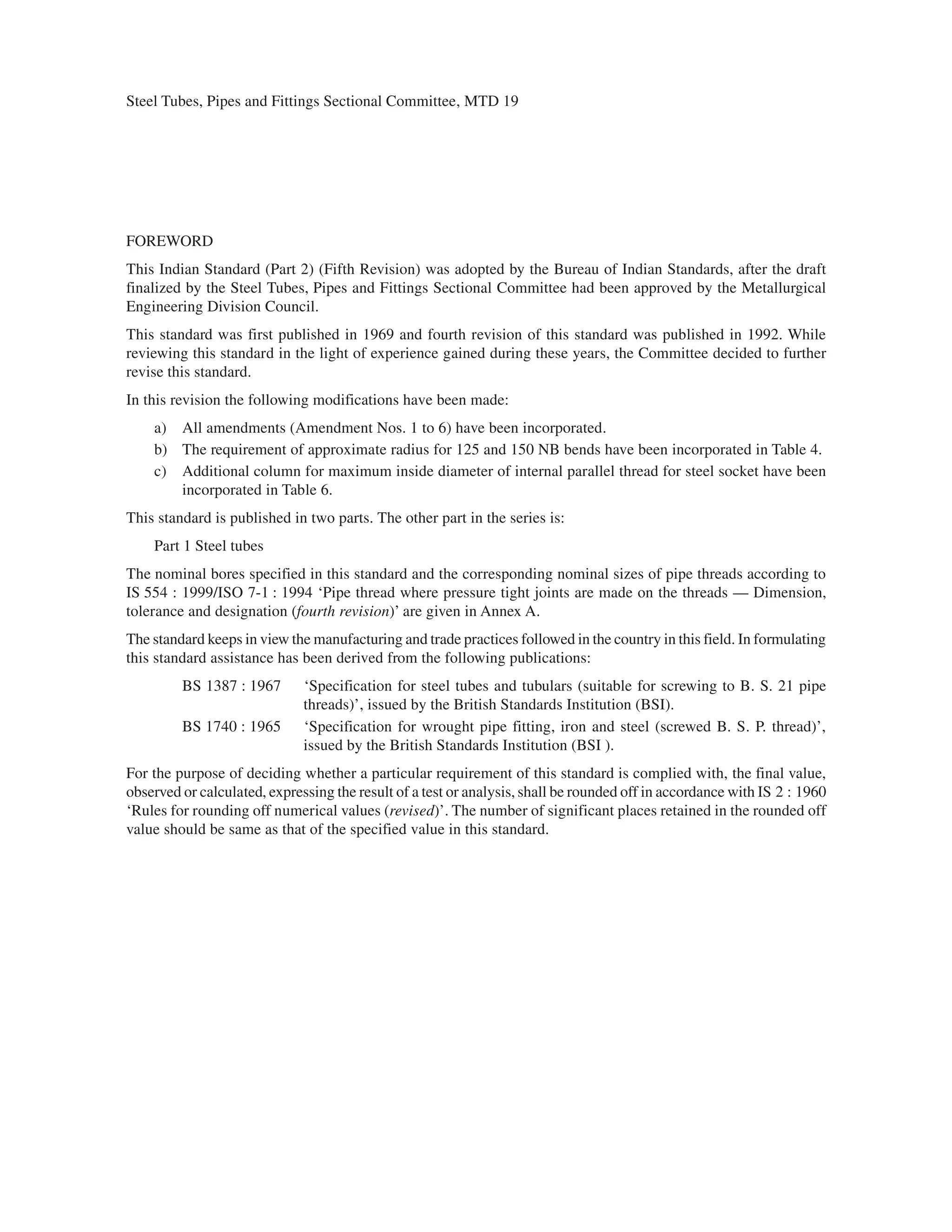 Is 1239 part.2 (2011) | PDF