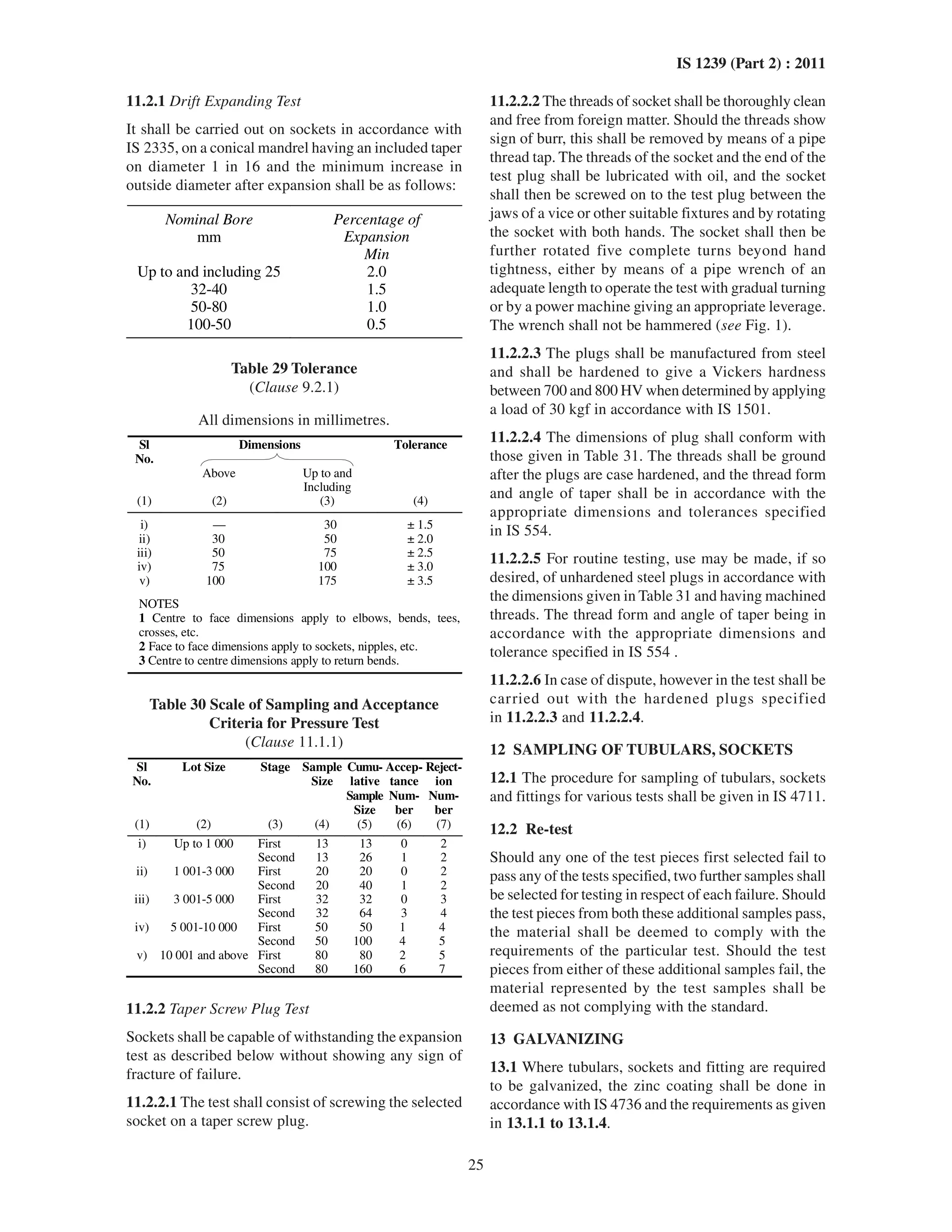 Is 1239 part.2 (2011) | PDF