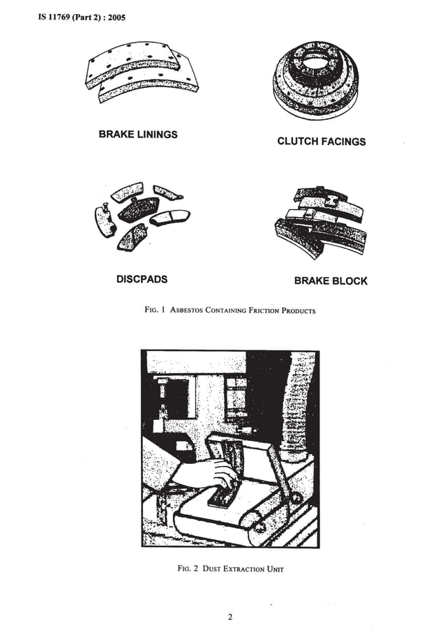 The IS 11769 Part 2 Usage of Asbestos Friction Products | PDF