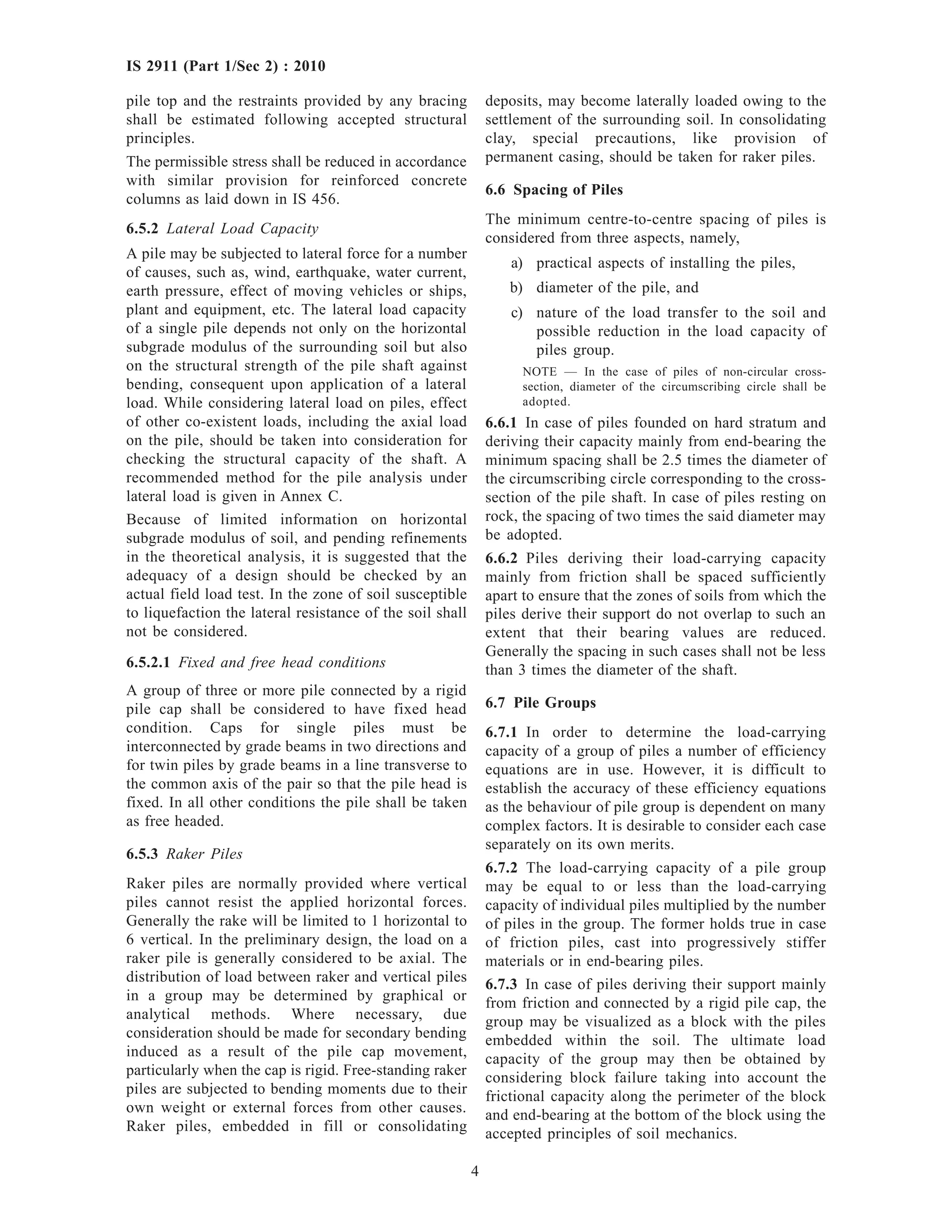 Is.2911.1.2.2010 part-1-section-2 | PDF