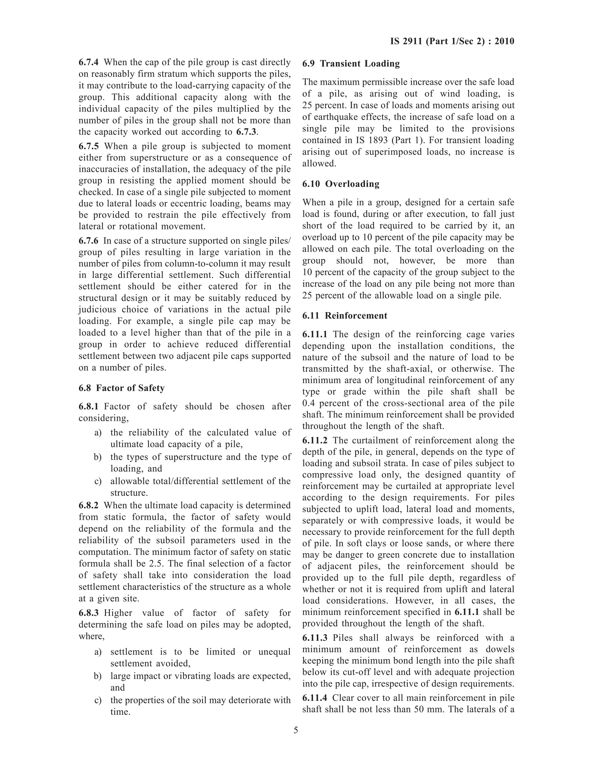 Is.2911.1.2.2010 part-1-section-2 | PDF