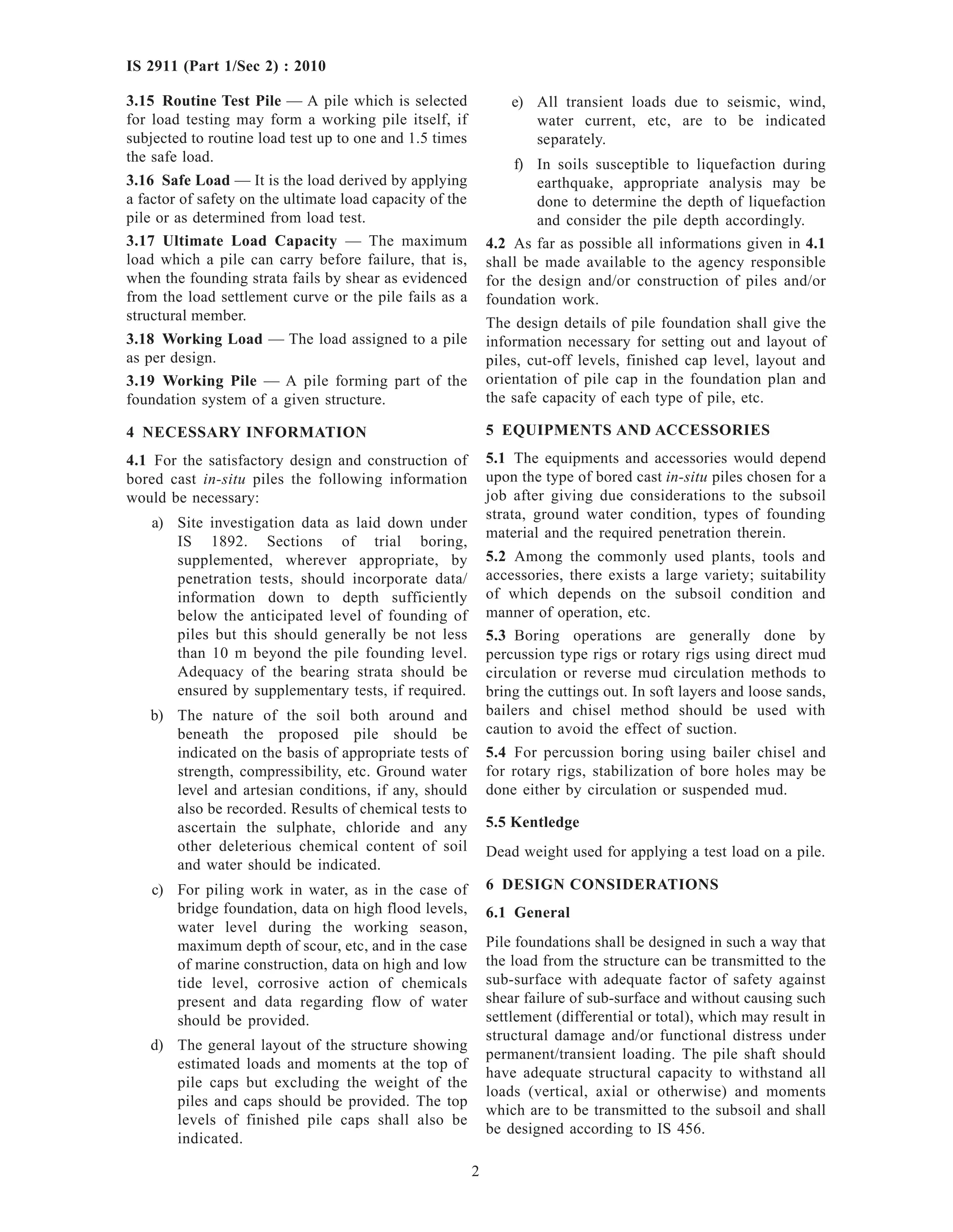 Is.2911.1.2.2010 part-1-section-2 | PDF