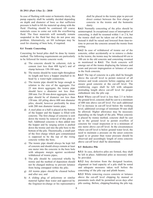 Is.2911.1.2.2010 part-1-section-2 | PDF | Civil Engineering Industry ...