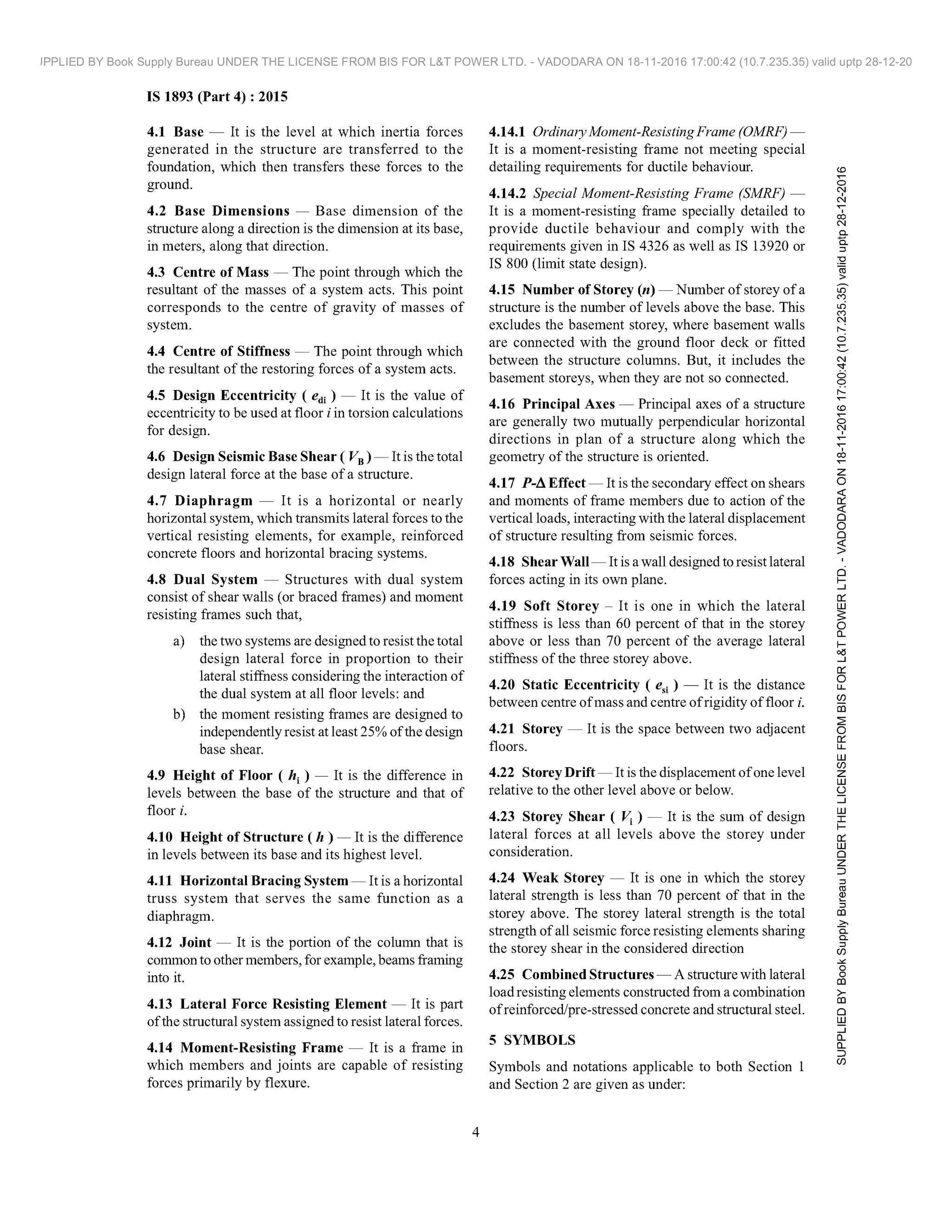 Is 1893-part-4-2015 | PDF