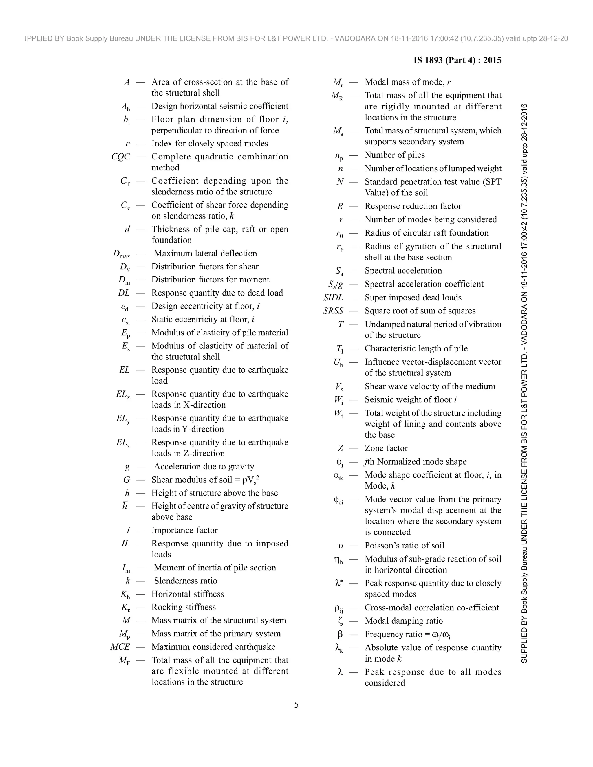Is 1893-part-4-2015 | PDF