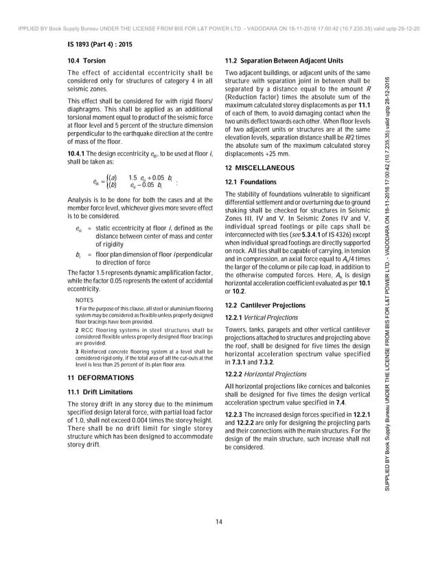 Is 1893-part-4-2015 | PDF | Geology | Science