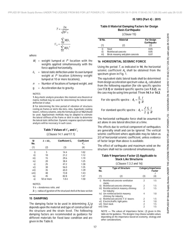 Is 1893-part-4-2015 | PDF | Geology | Science