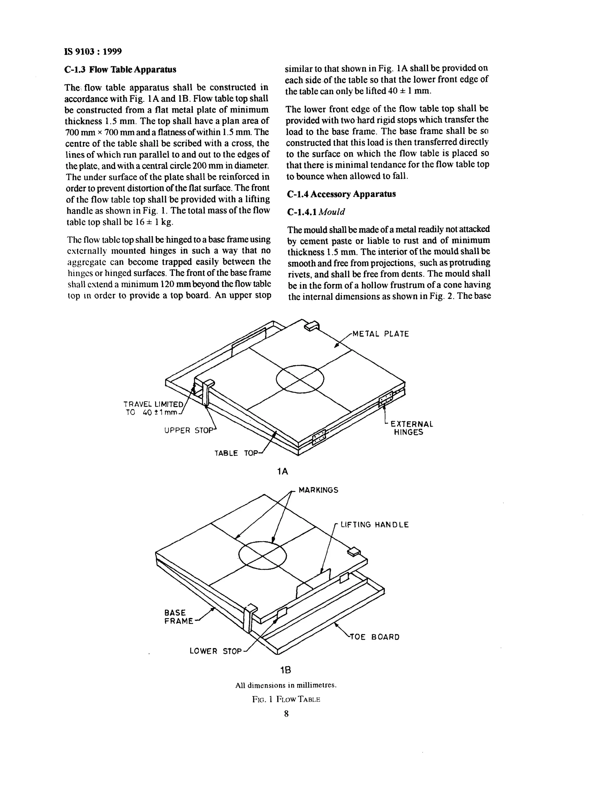 IS 9103 1999 Code for specification of admixtures mainly for chemical ...