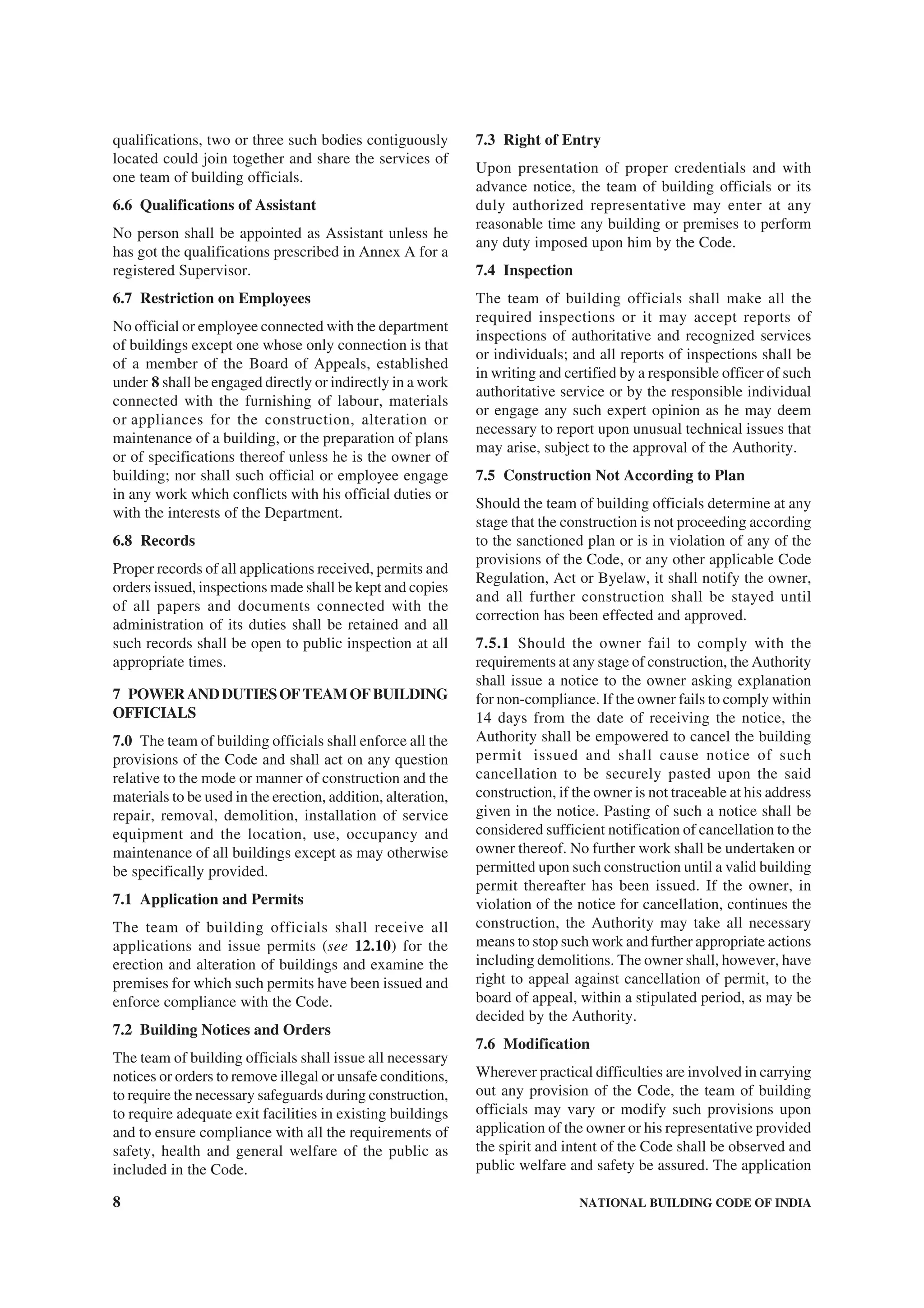 NATIONAL BUILDING CODE- SP7 | PDF