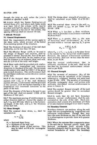 Is.13920.1993 ductile detailing of reinforcement | PDF
