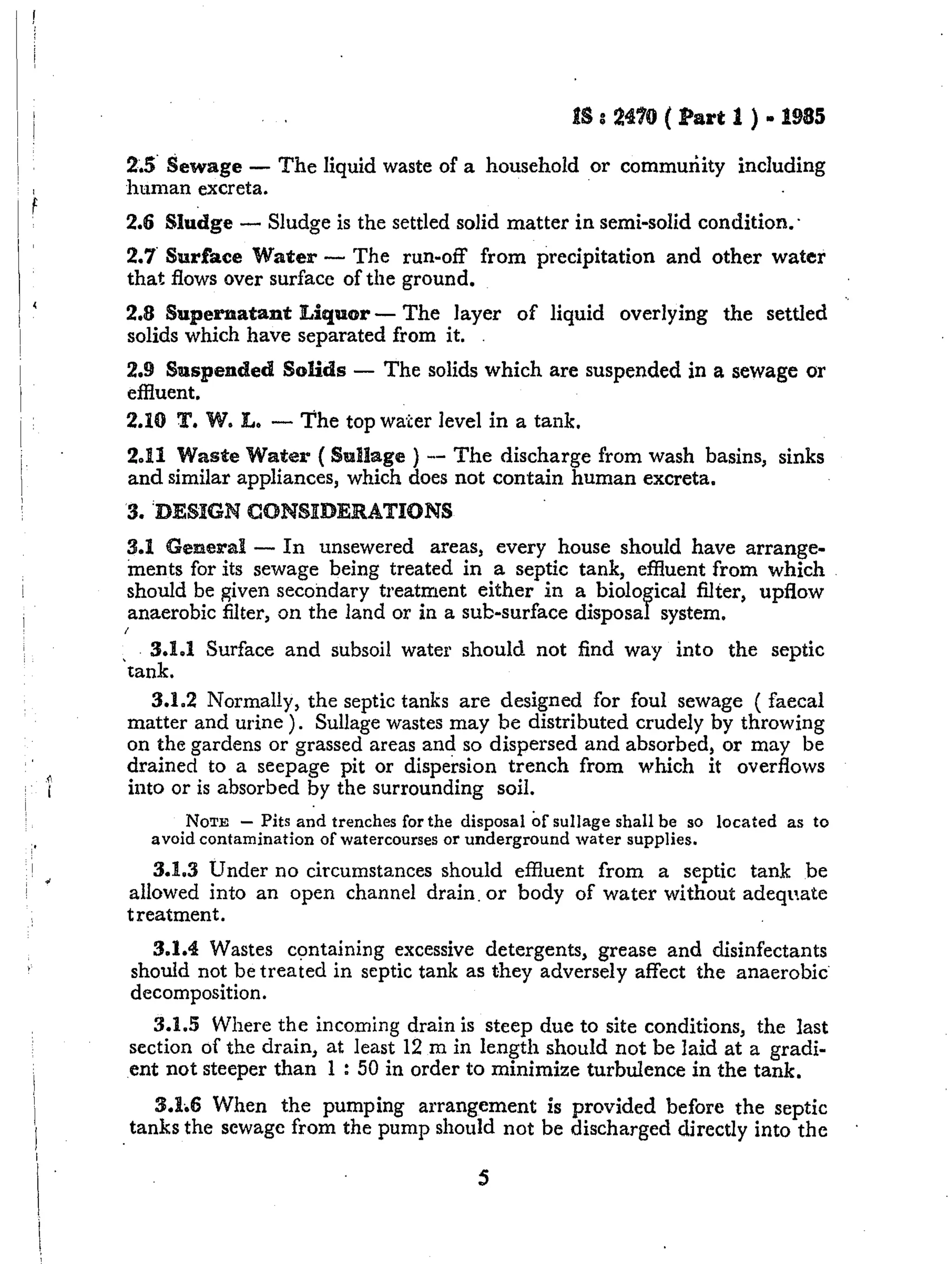 Is 2470-1-1985 | PDF