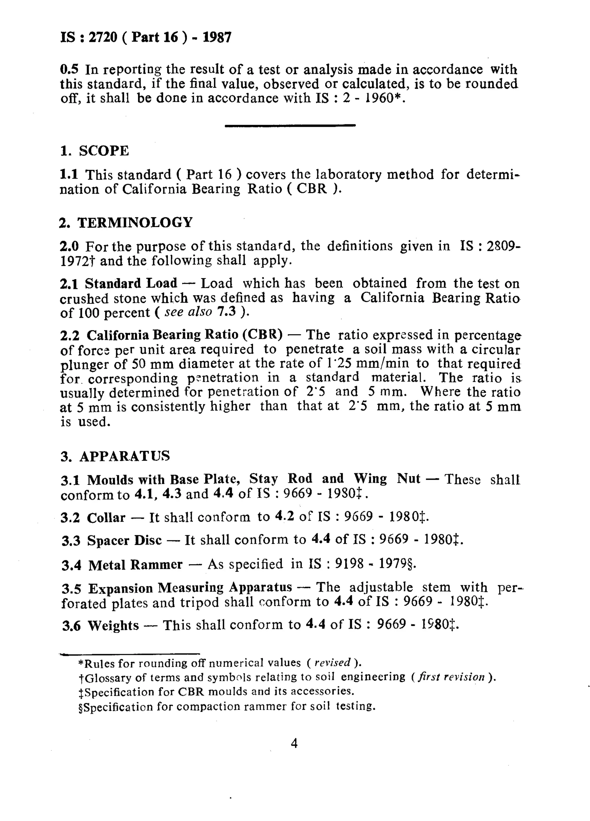 Is 2720-16-1987 cbr | PDF