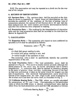 Is 2720-16-1987 cbr | PDF