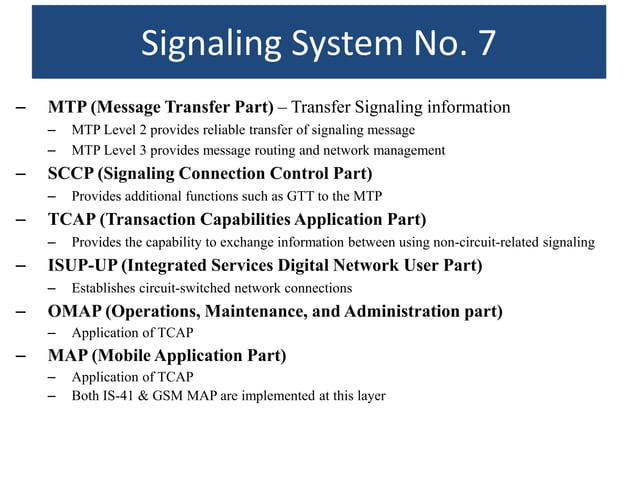 Is 41 network signaling | PDF | Computer Networking | Computing