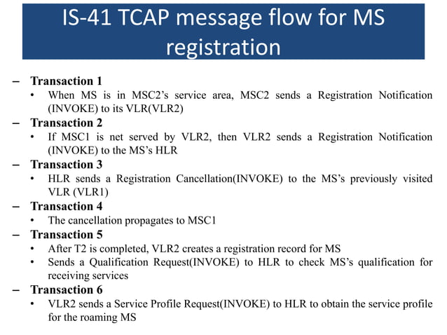 Is 41 network signaling | PDF | Computer Networking | Computing