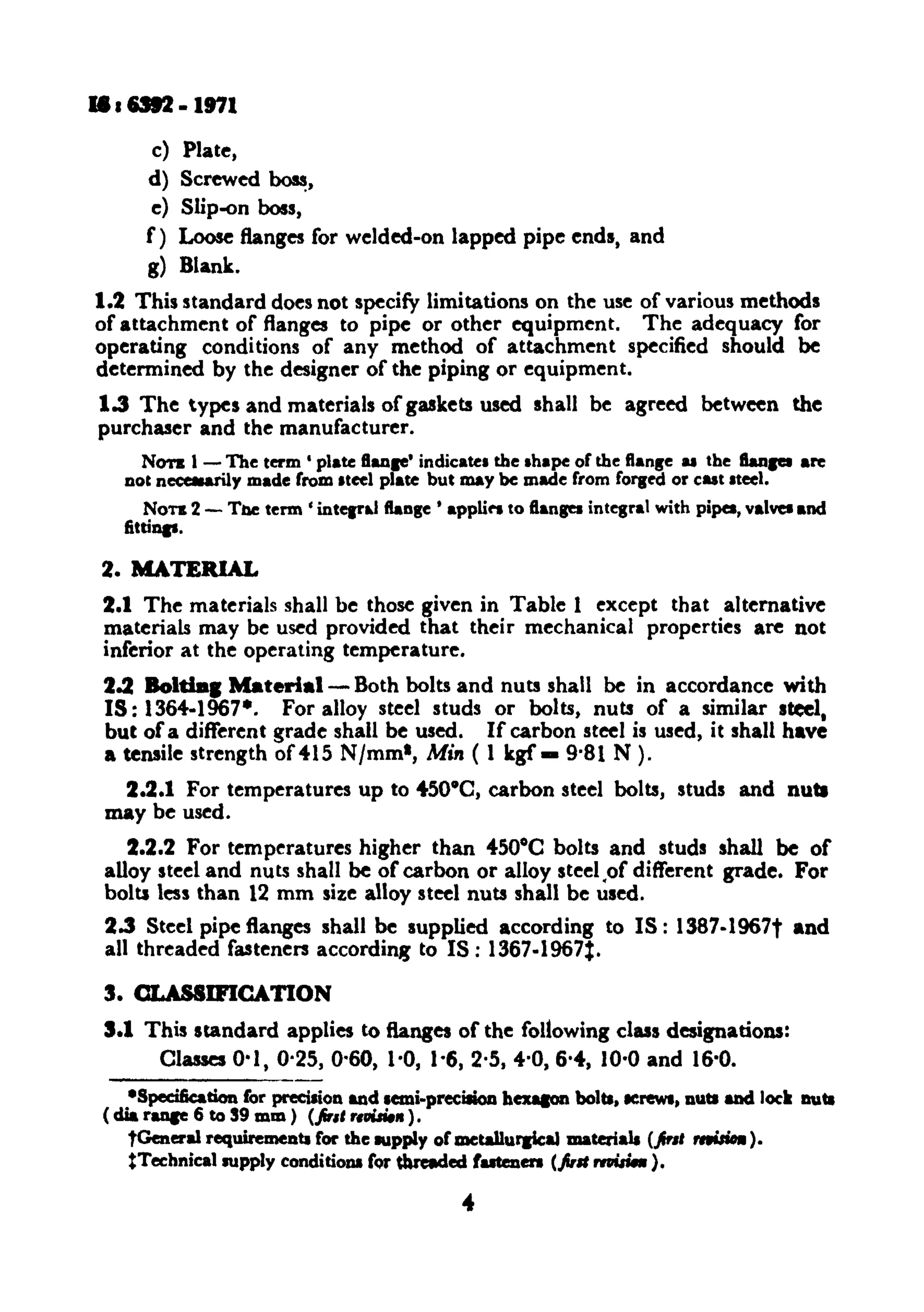 Is 6392.1971 steel pipe flanges | PDF