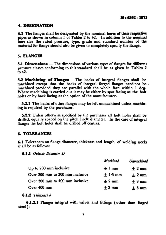 Is 6392.1971 steel pipe flanges | PDF